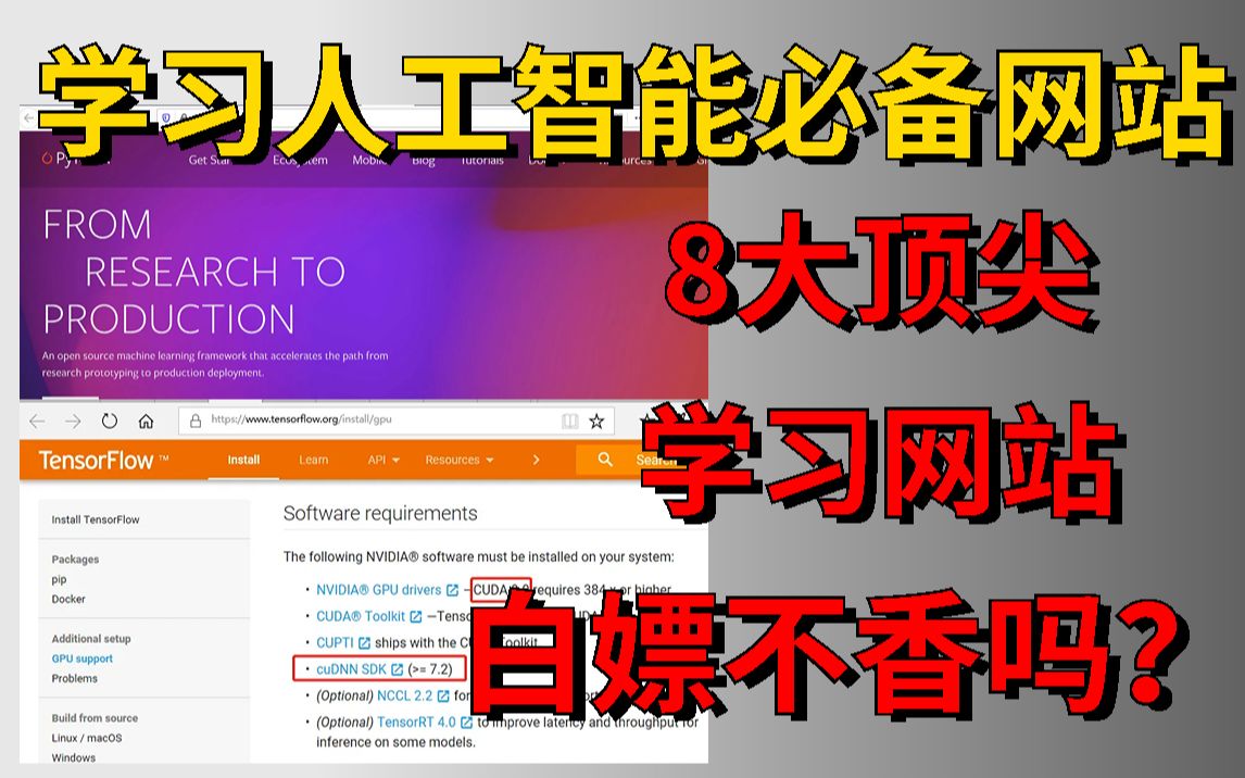 【人工智能学习网站】免费资源找不到?99.5%的人不知道这8个学习...