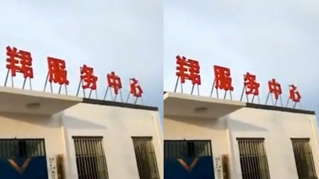 河北一村庄挂牌“党羊君服务中心” 乡干部:晚上看不见装反了