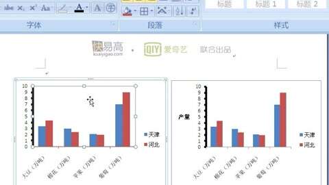 word2007柱形图中纵轴y轴标签文字怎么水平横排