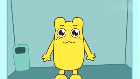 咕力咕力好习惯:黄咕力乱按电梯,耽误别人用电梯,知道错了吗