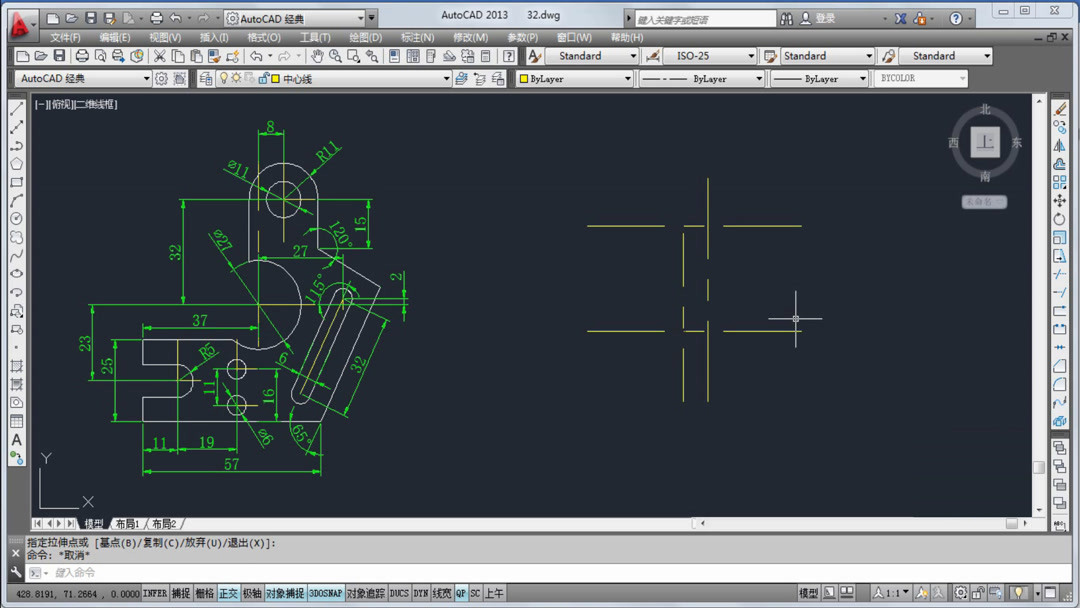 AutoCAD2021每日一图第39图, cad新手入门学习教程