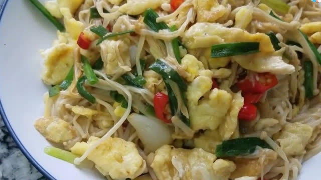 金针菇炒鸡蛋最好吃的做法,步骤很关键,天天吃不腻