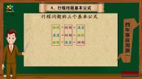 小学四年级动画奥数 第105集 应用题一(4):行程问题基本公式