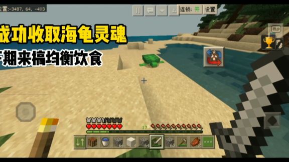 变形生存15:成功收取海龟灵魂,开始肝均衡饮食进度