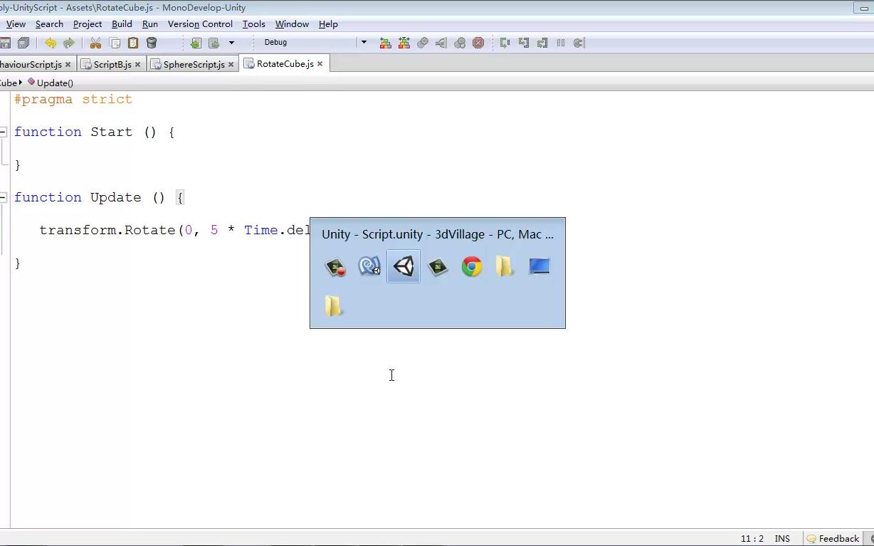 019、第十九讲 Unity脚本使用:脚本时间控制