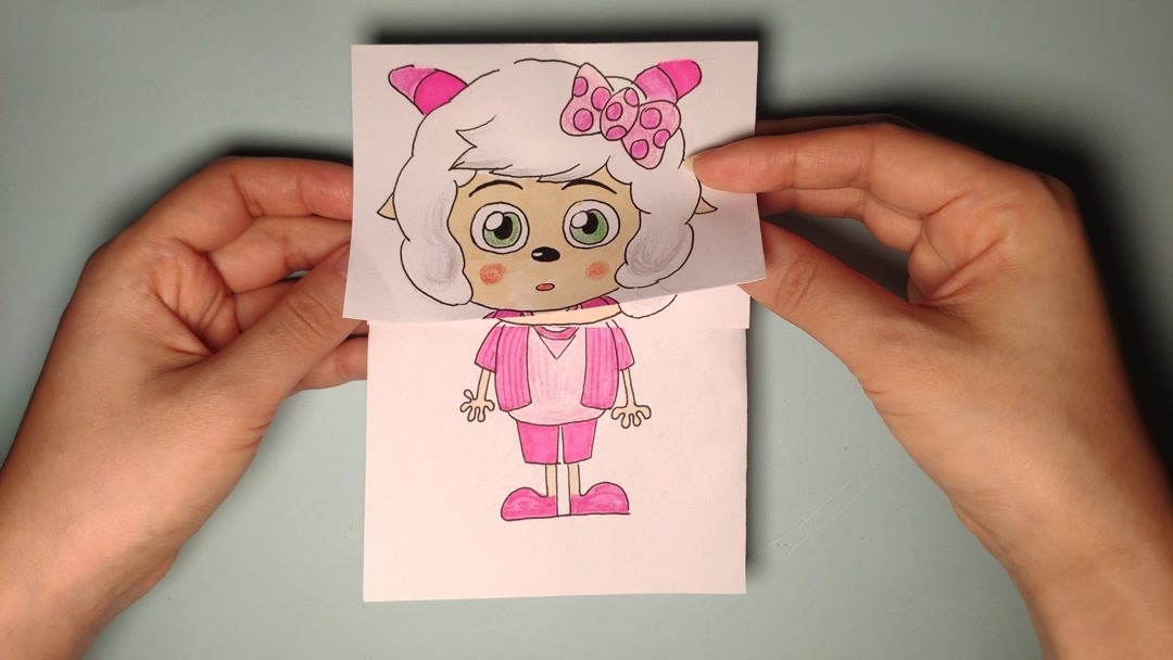 如何用一张纸画画,给喜羊羊与灰太狼决战次时代美羊羊换脸戴口罩