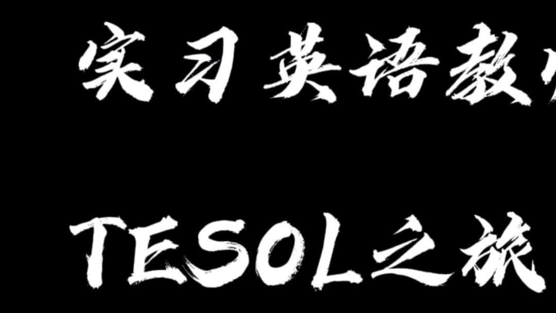 TESOL教师实习日记(一)