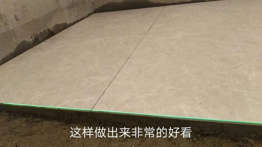 厨房门边做了一个30公分的酒柜,预留一个大过门石!