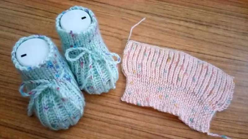 棒针编织温暖舒适的宝宝毛线鞋,简单易织,新手妈妈可仿