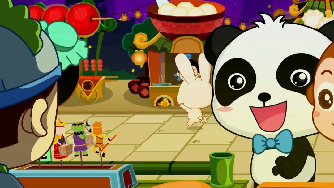 春节,中华民族传统节日儿童动画