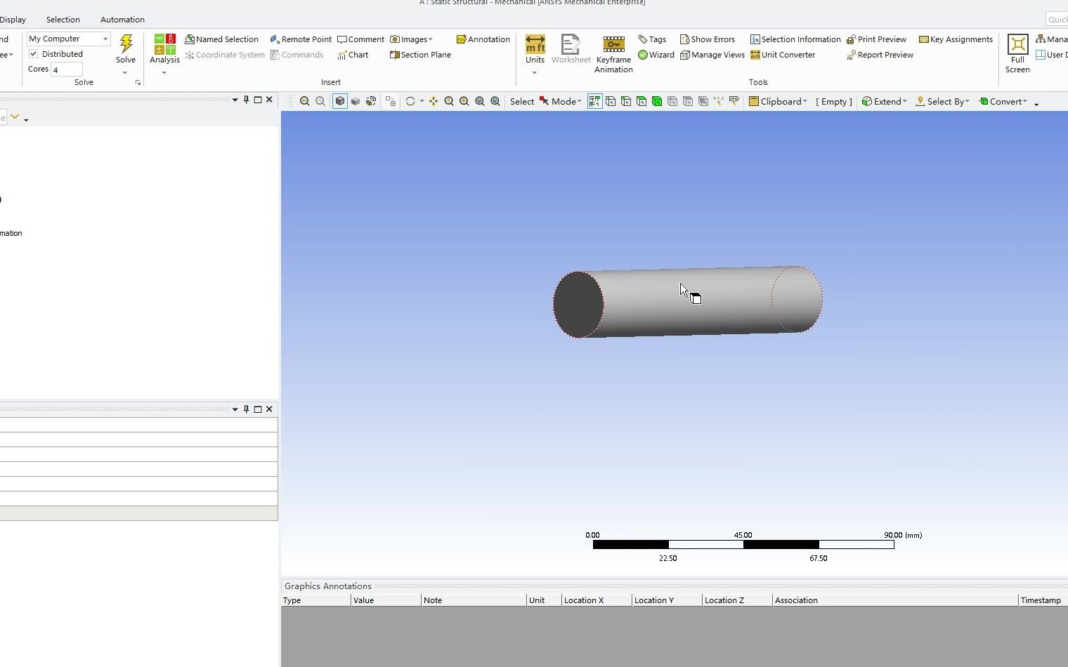 ansys workbench静力学入门操作及相关技巧