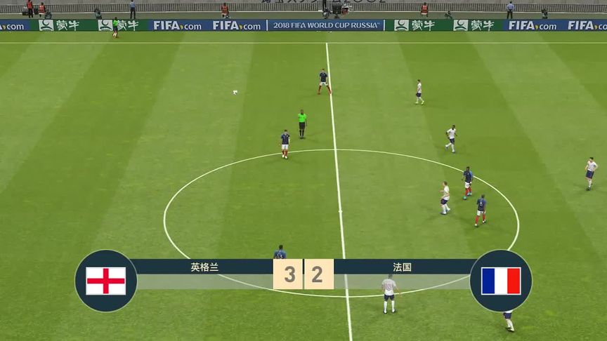 世界杯淘汰赛第一场对阵法国,哈里凯恩神兵天降悬崖拉回比赛~1