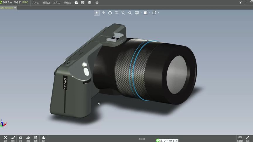 单反相机3D模型#solidworks