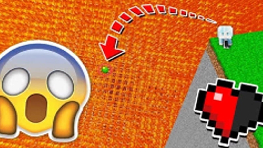 我的世界:不要受到损害挑战,只剩半颗心 游戏