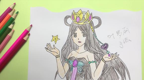 精灵梦叶罗丽手工画:手绘漂亮的罗丽仙子头像简笔画,太美了