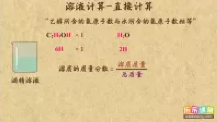 初中化学九年级下册 溶液计算―直接计算