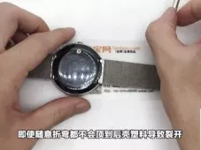 Moto360智能手表腕 米兰尼斯 编织网 不锈钢 金属 表带安卸教程 金辉...