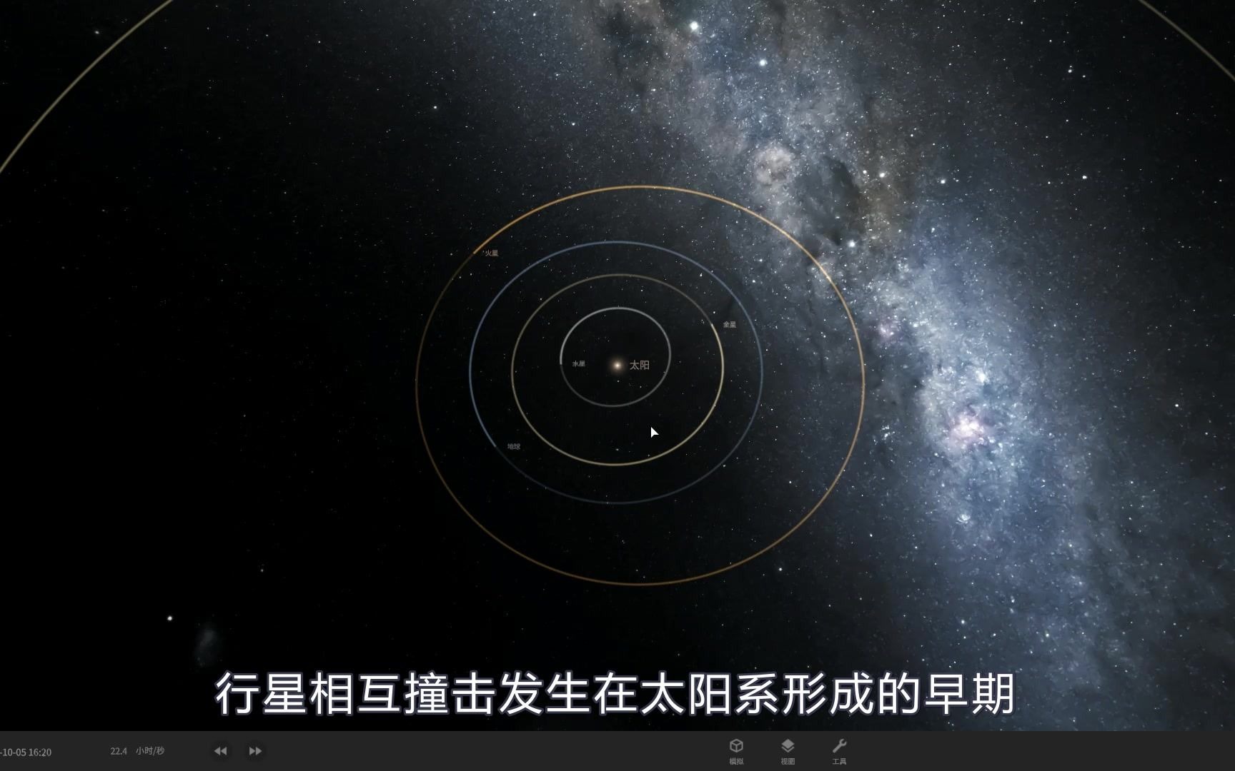 各大行星相互撞击