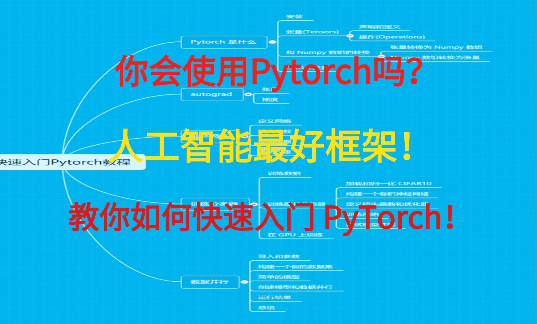 【直接塞到你脑子里!】你会使用Pytorch吗?全网最详细的Pytorch基础...