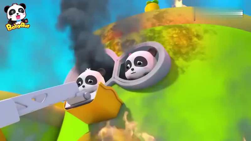 失火了消防车出发去救火宝宝巴士动画片