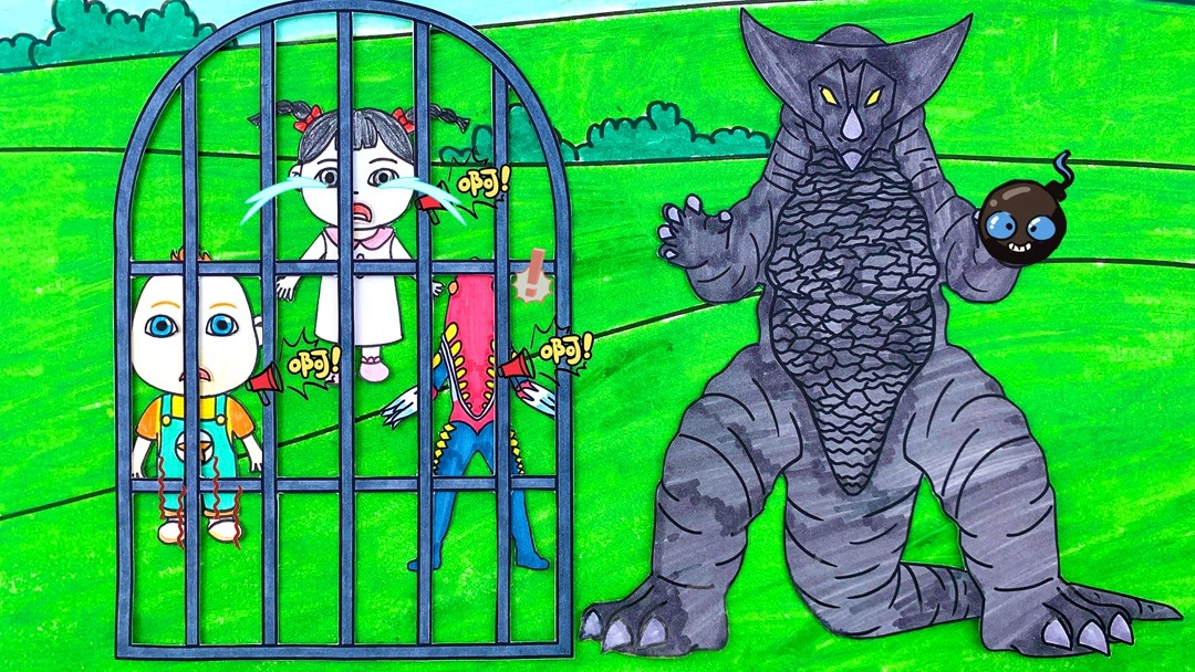 手绘定格动画:jojo被EX哥莫拉关起来了,谁能来救他出去呢?