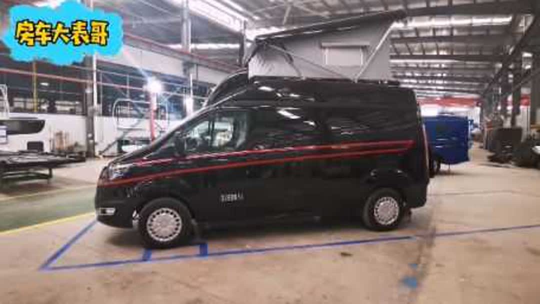 福特B型房车出商务新布局,大储物柜+洗衣机,升顶上铺空间更大