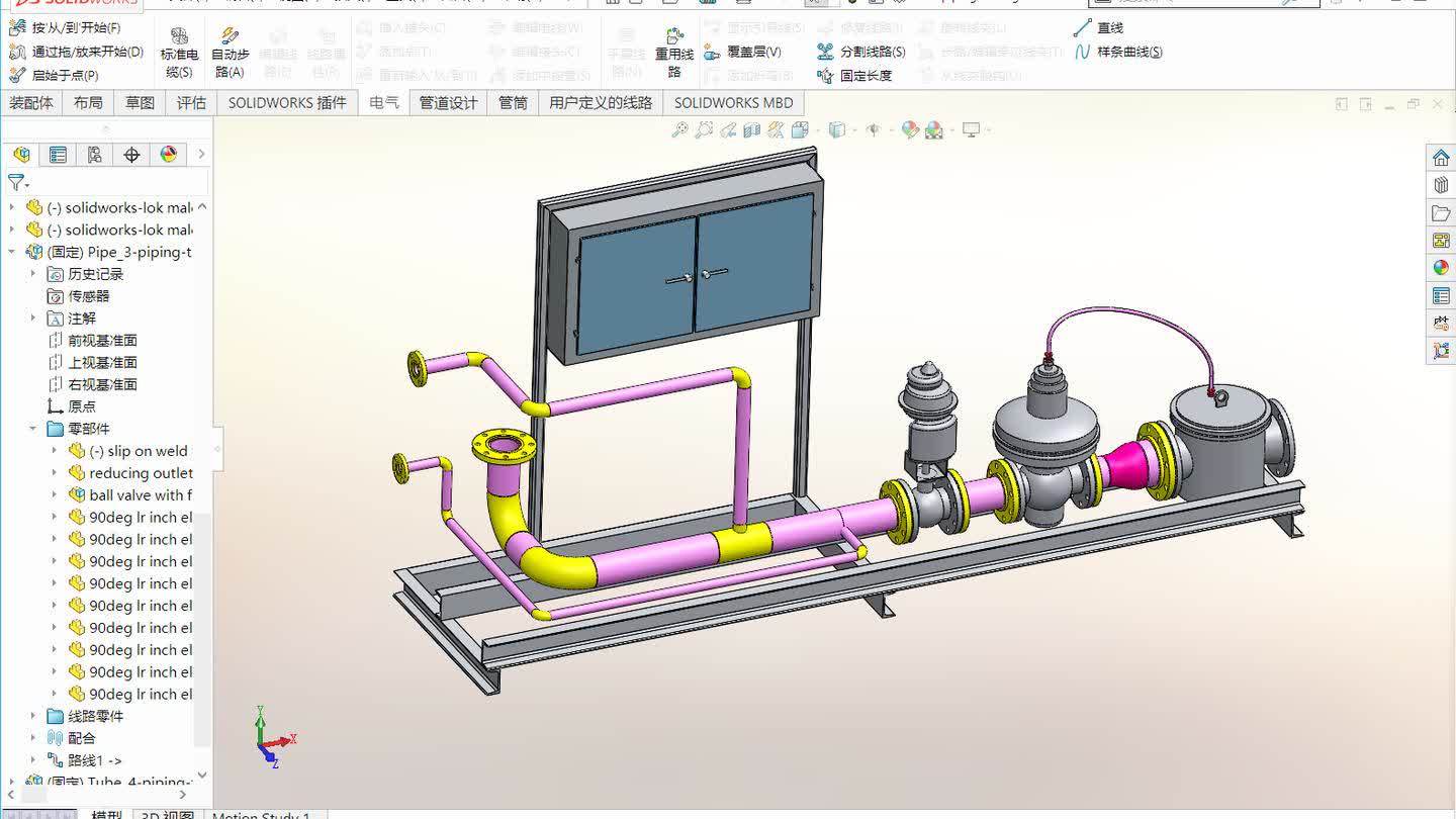 管道错综复杂,二维表达不清楚怎么办?来看三维的设计吧!
