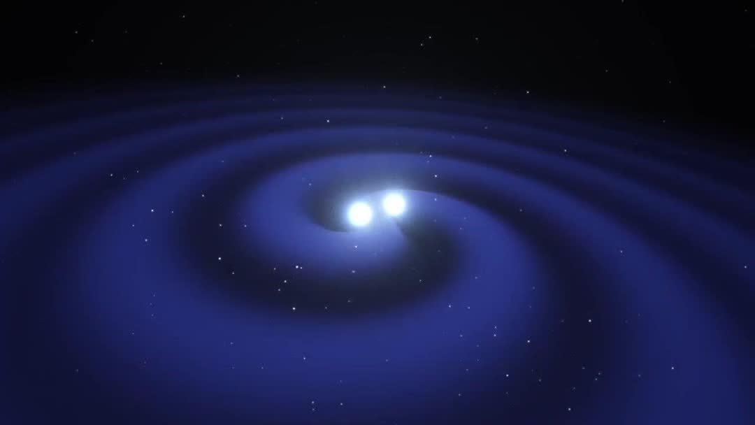 中子星合并产生千倍新星爆发的动画模拟