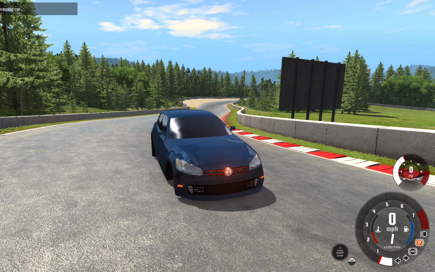 车祸模拟器:驾驶大众高尔夫6上赛道,车技不好一路撞!