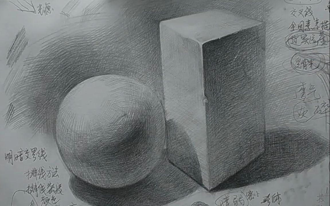 素描组合几何,零基础自学新手的福音。