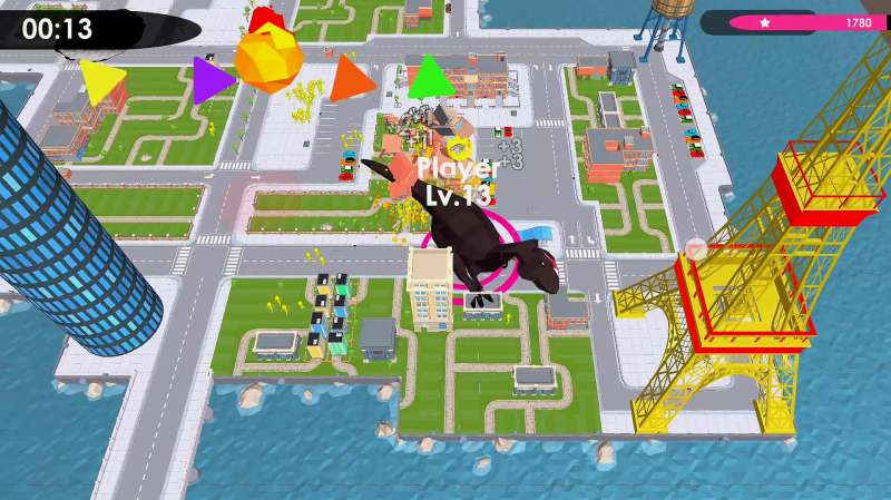 恐龙快跑小游戏:整个城市都被恐龙破坏了