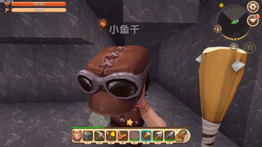 迷你世界冒险模式9:小伙伴发现矿洞这么多宝贝都不想离开了