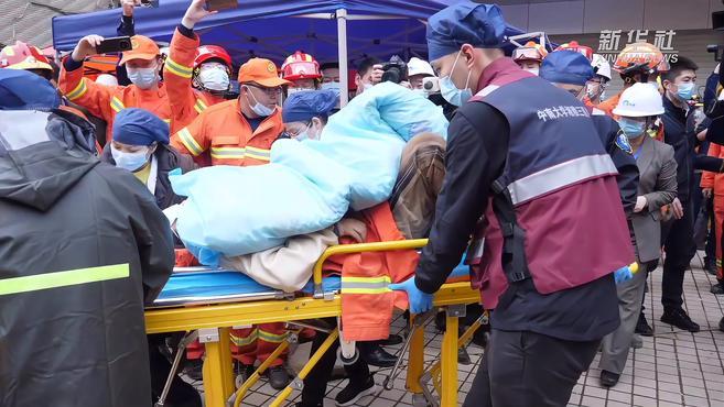 又一人获救!长沙自建房倒塌事故第6名被困人员被救出