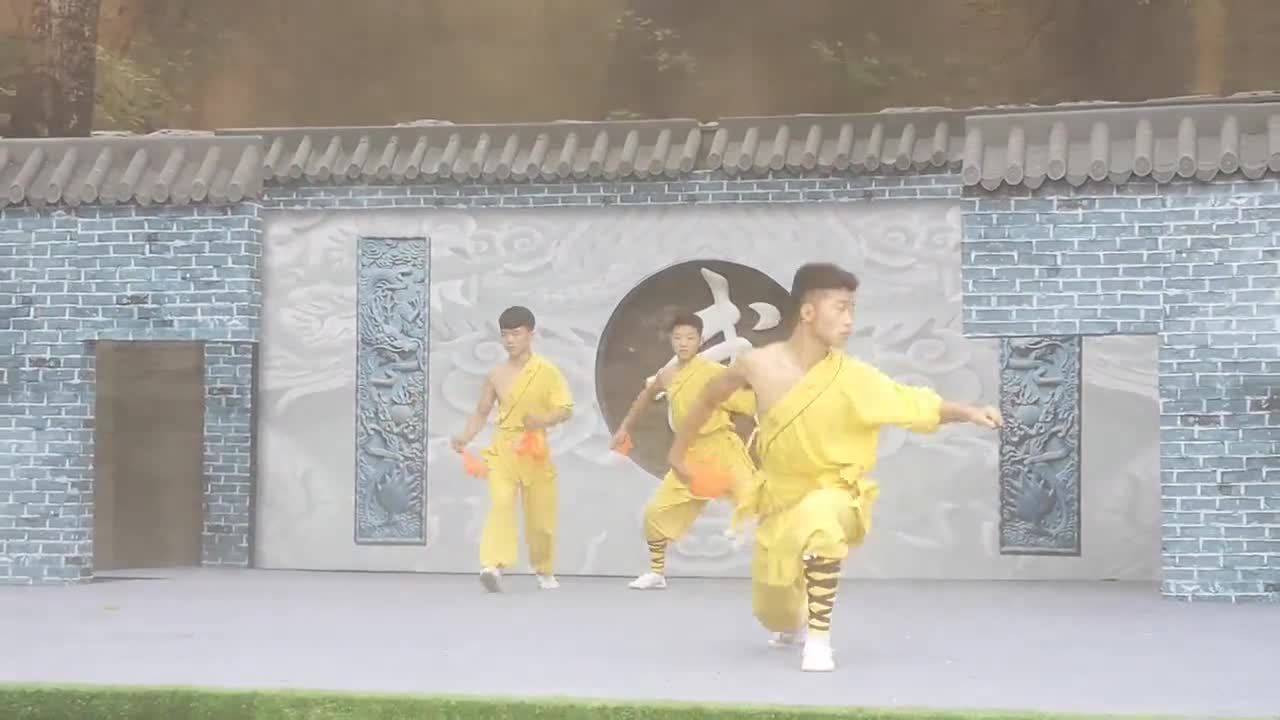 塔沟小子演练少林十八般武艺,这身手没得说,太厉害了! #我的民族盛宴