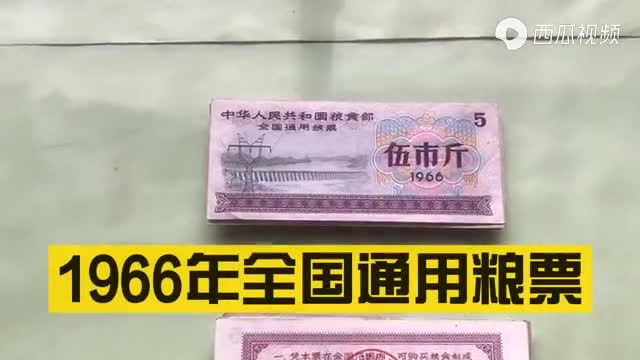 1966年的全国通用粮票,经历了54年的历史,用过的人都老了吧