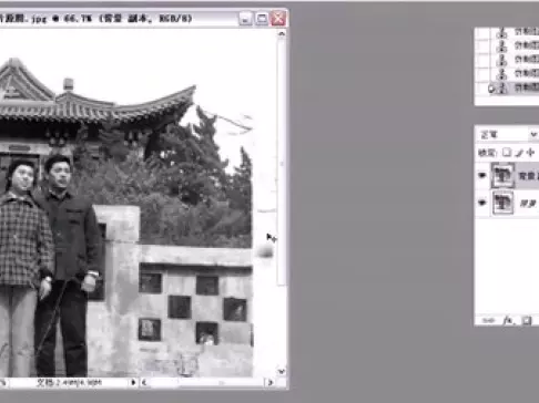 photoshop视频PS人物数码照片处理技法视频教程33 修复老照片划痕.avi