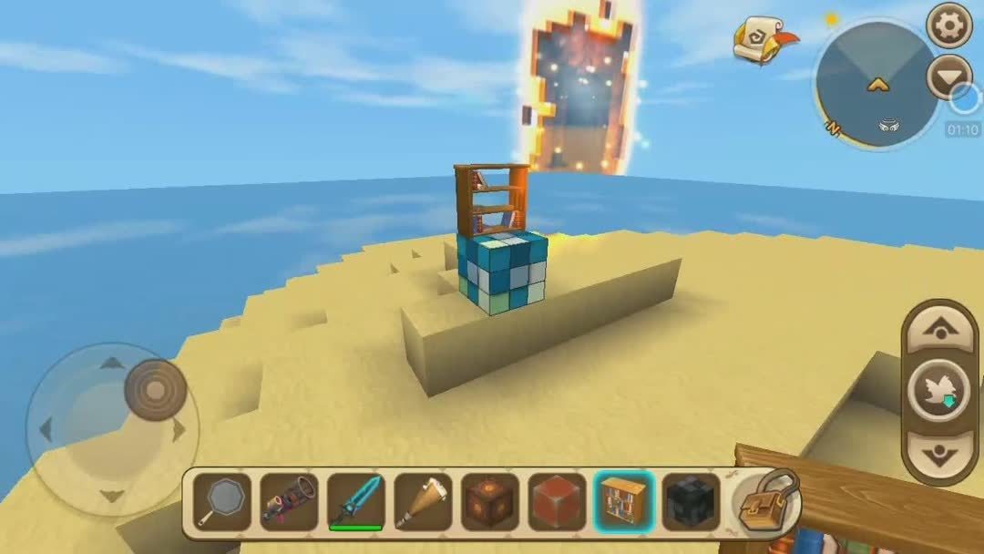 迷你世界:制作万能的书桌地心传送门教学,快来学习啊