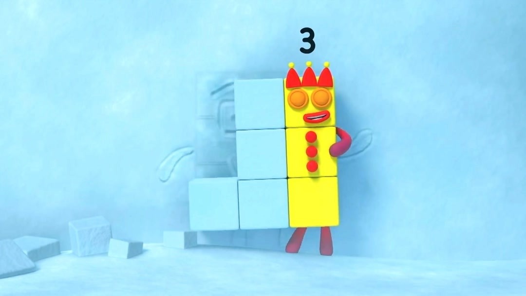 数字积木 搞笑动画:小3想变成大的数字 他想到了很多的办法