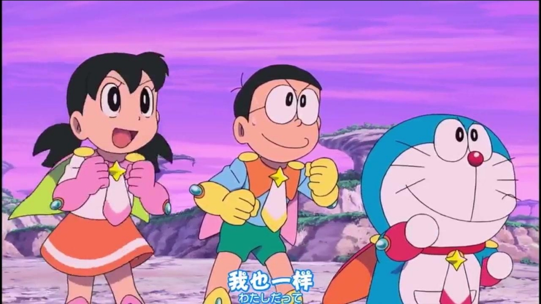 哆啦A梦:大雄电影开拍,银河护卫队大战怪兽,场面十分精彩!