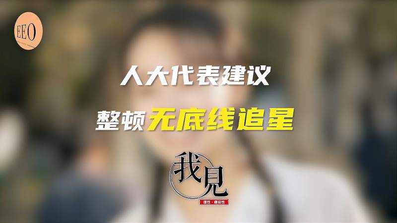 人大代表建议整顿无底线追星 艺人走红应靠作品而非流量