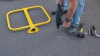 翻倒柱安装 升降柱 杭州鼎隆 挡车器