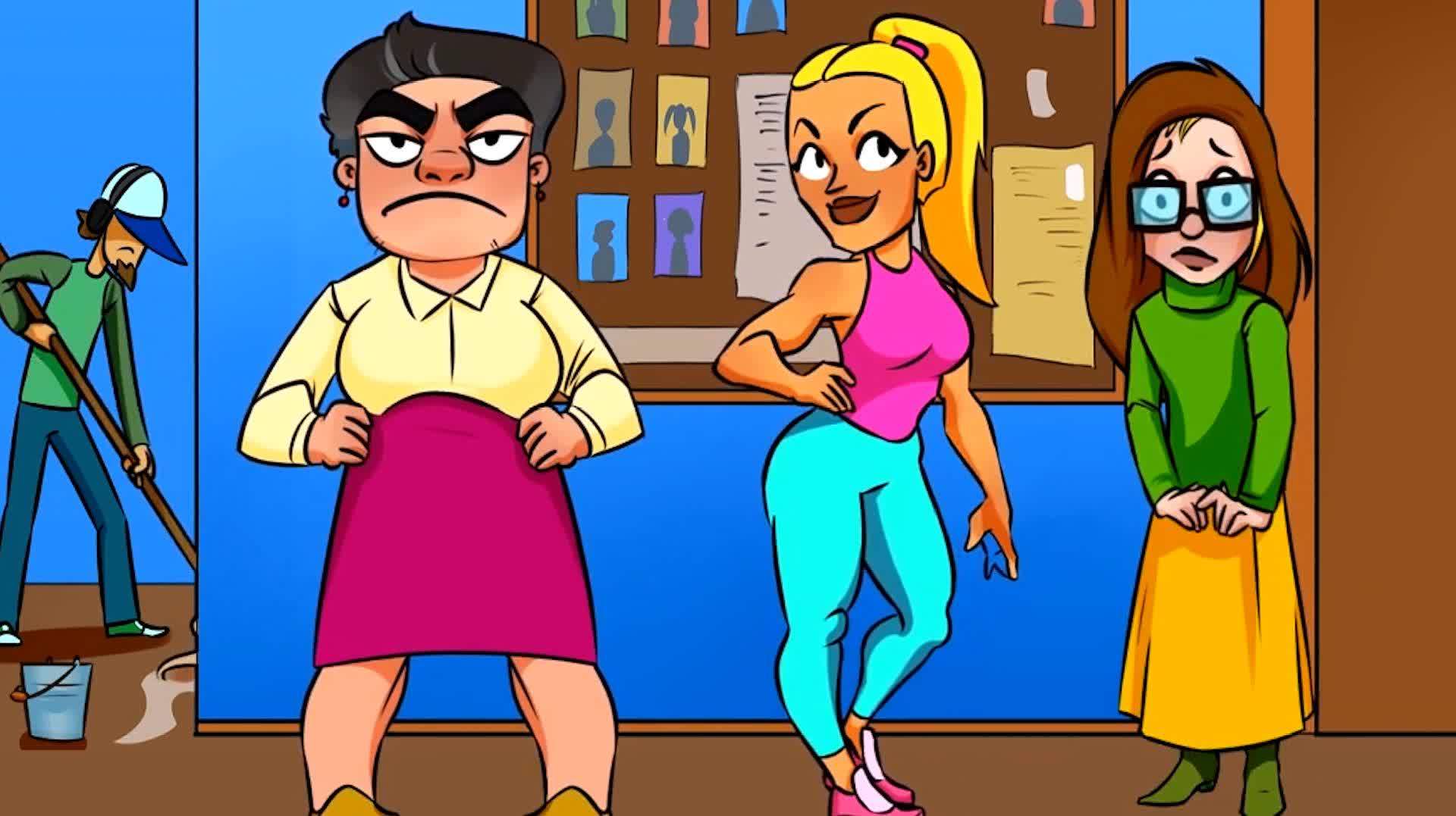 推理动画:这几个人当中,哪一个是男人?