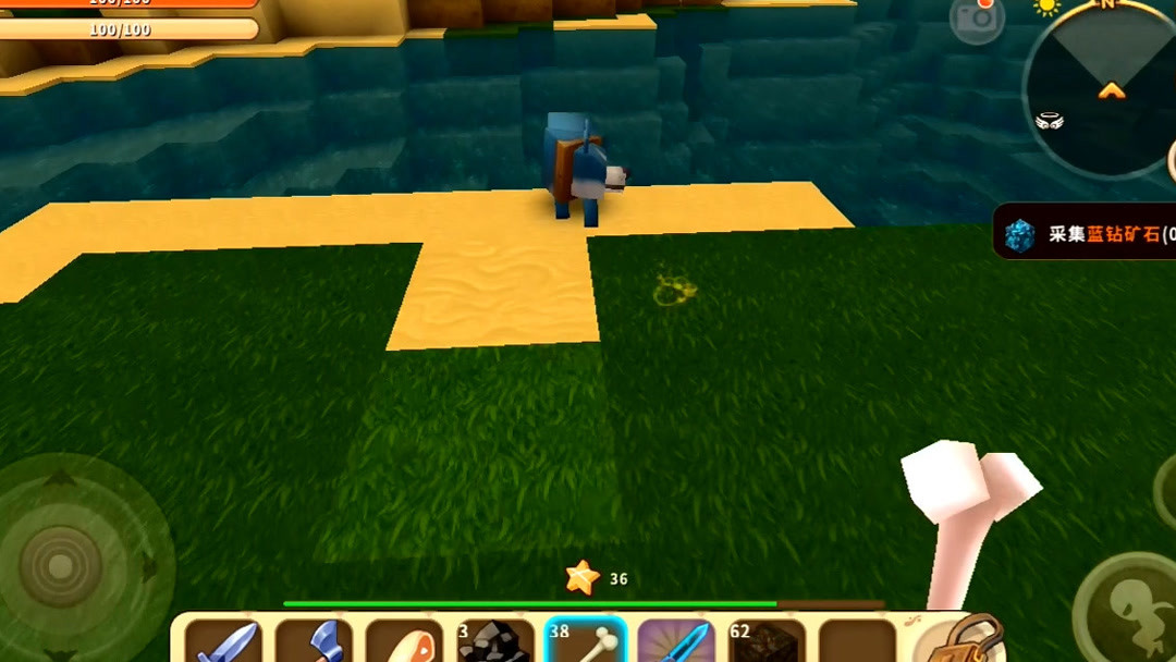 【柠檬】迷你世界松树林快速训练狼群