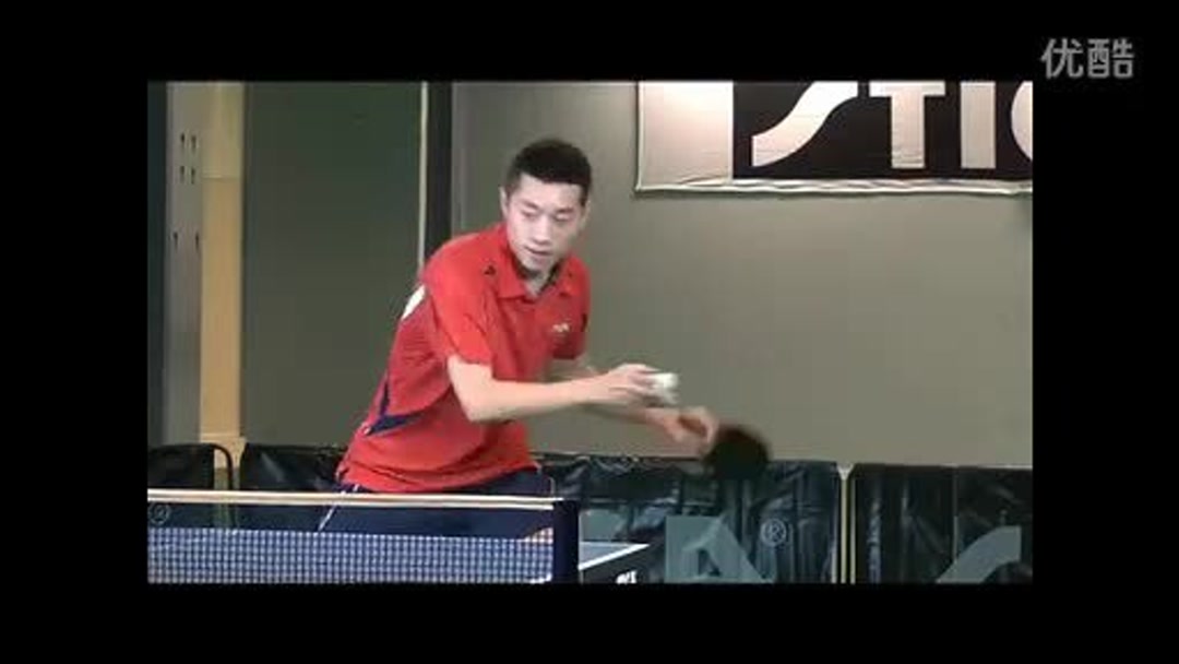 许昕直板横打技术---中远台正手反拉(斯帝卡宣传片)