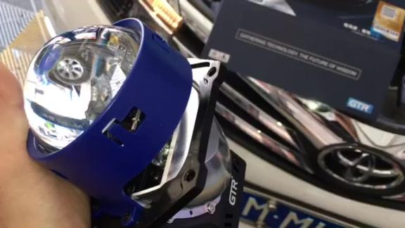 #卡罗拉ࠧ�素大灯升级LED双光透镜