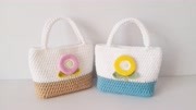 钩针编织,清新可爱的手提包,花儿朝气蓬勃,包身结实耐用