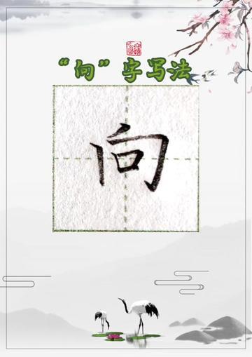 向字写法规范字书写硬笔书法练字写字是一种生活上热门