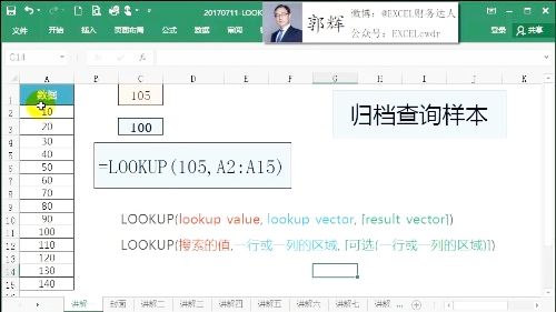 财务会计玩转Excel 今天讲解lookup函数在销售业绩归档查询中的应用