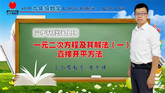 2020年秋季学期初中九年级数学同步课堂(同步基础强化录播)