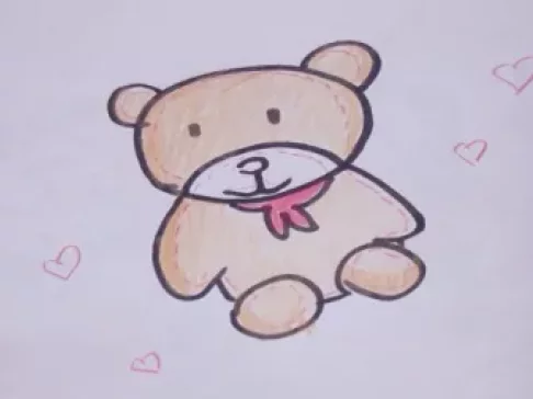 小祥简笔画教程:简单几笔教大家画一只可爱的小熊猫,快来和小祥姐姐...